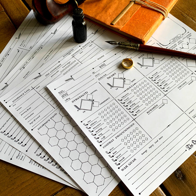 Character Sheets for The One Ring 2E – The Voyager’s Workshop