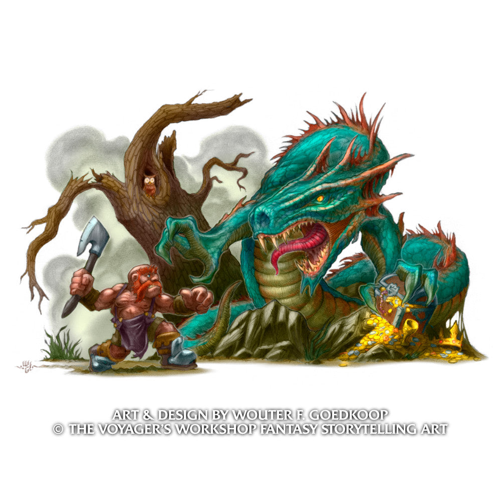 Guarded Treasure - Colour Stock Art – The Voyager’s Workshop