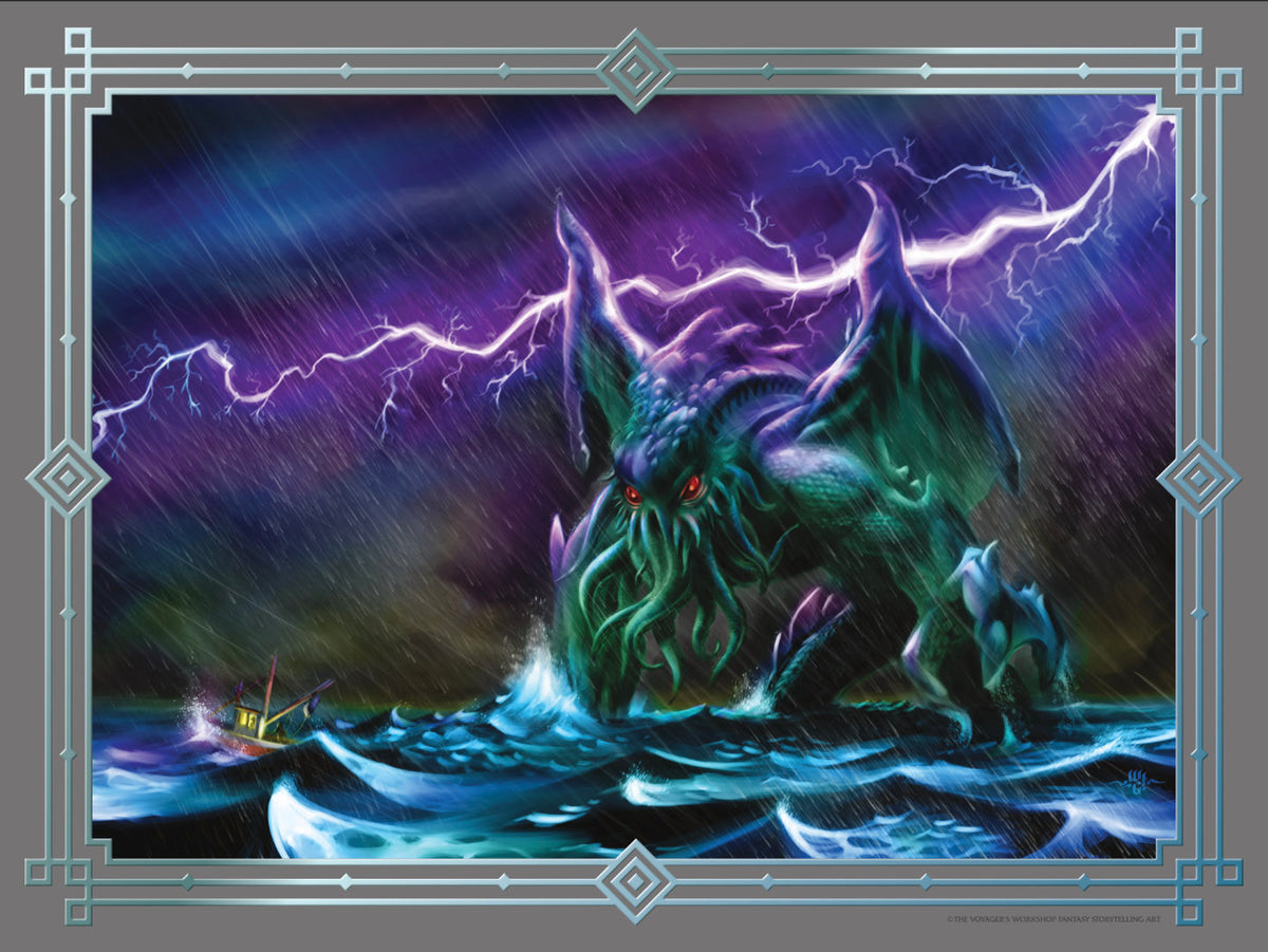 Cthulhu - Thunderstorm Poster – The Voyager’s Workshop