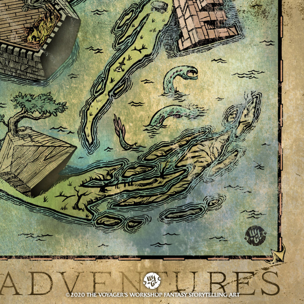 Dicey Adventures Map – The Voyager’s Workshop